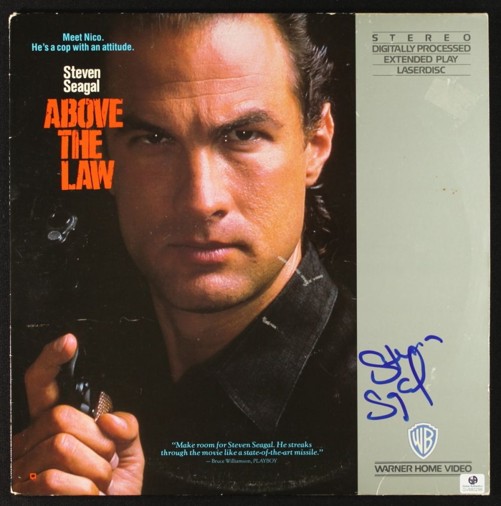 Steven Seagal Signed Record: "Above The Law" (GA COA)