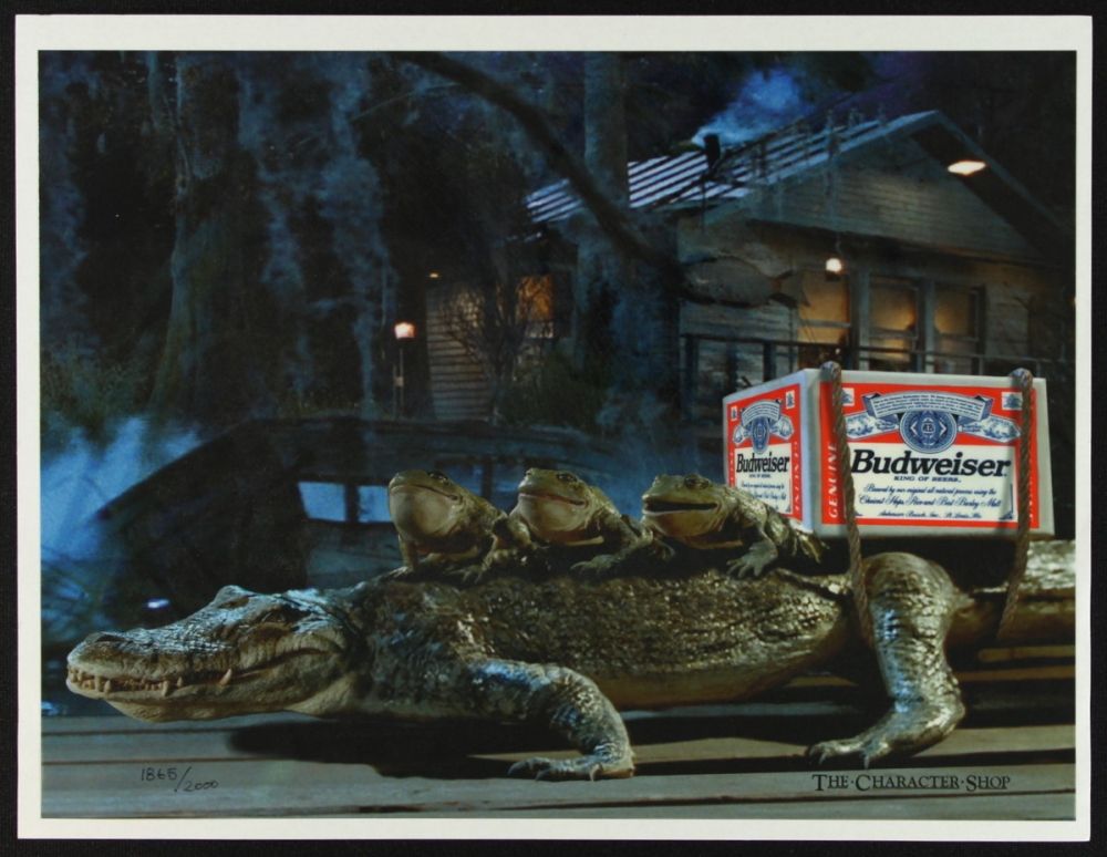 1997 Anheuser-Busch Budweiser Frog Commercial Limited Edition Animation Cel