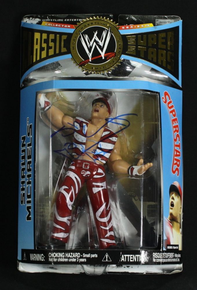 Shawn Michaels Signed WWE Superstars Action Figure Inscribed "HBK" (PSA ...