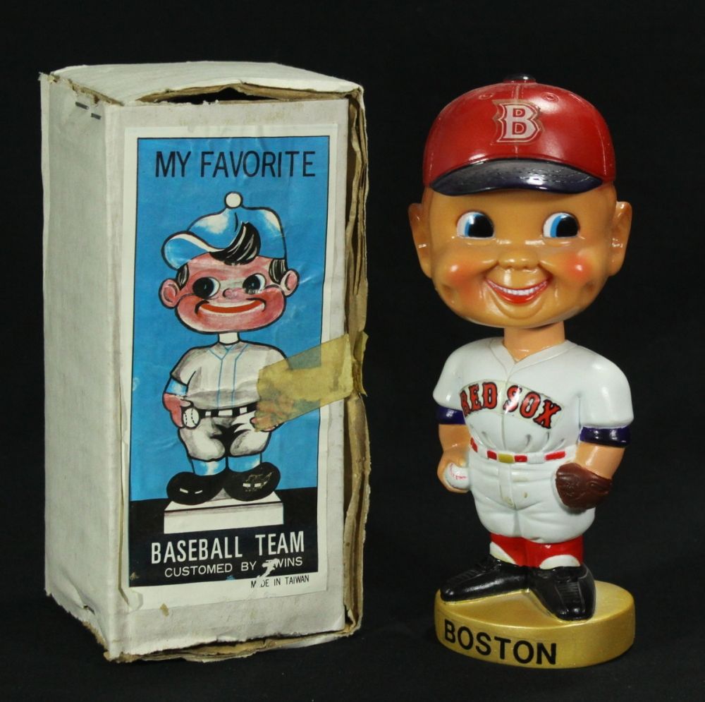 1970's Boston Red Sox Vintage Bobblehead Nodder with Original Box