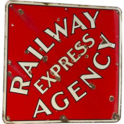 Railway Express Agency Porcelain Sign