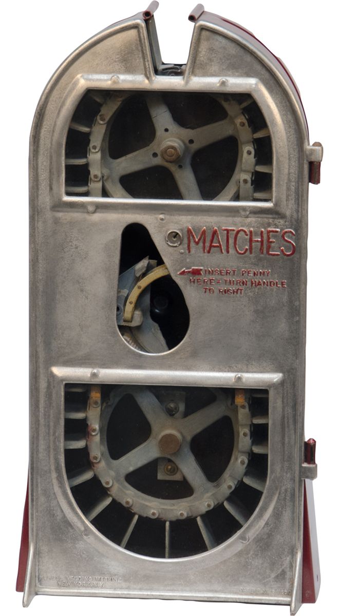 1 Cent "Morrell Match Machine" Match Box Vending Machin
