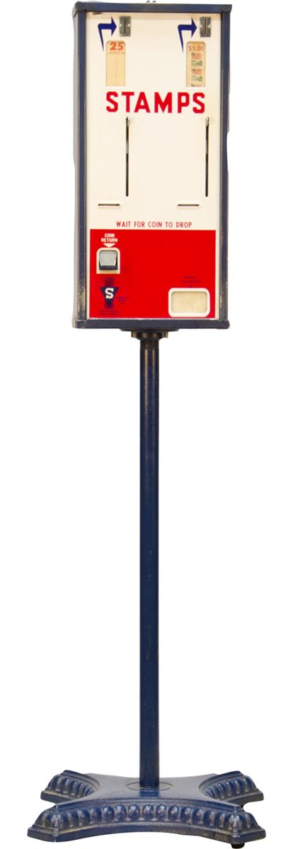 Vintage 2-Column Postage Stamp Vending Machine