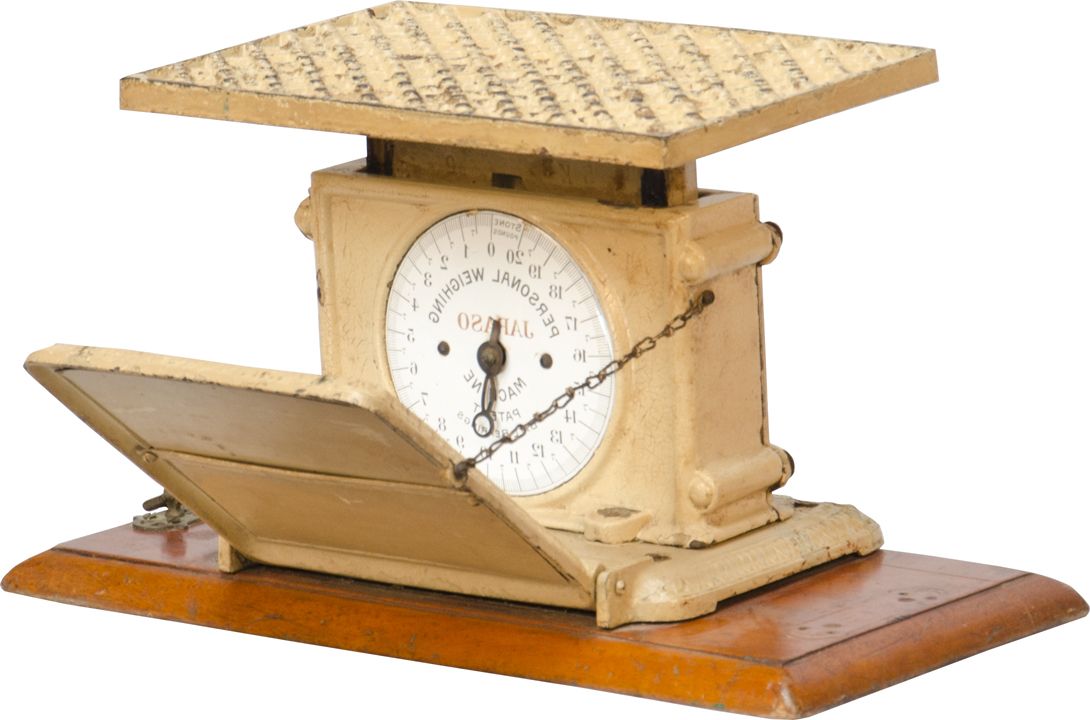 Vintage Cast-Iron JAPASO Personal Weighing Machine
