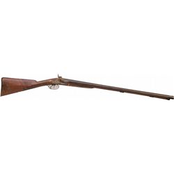 Antique Double-Barreled Rifle w/Ornate Engravings in Me