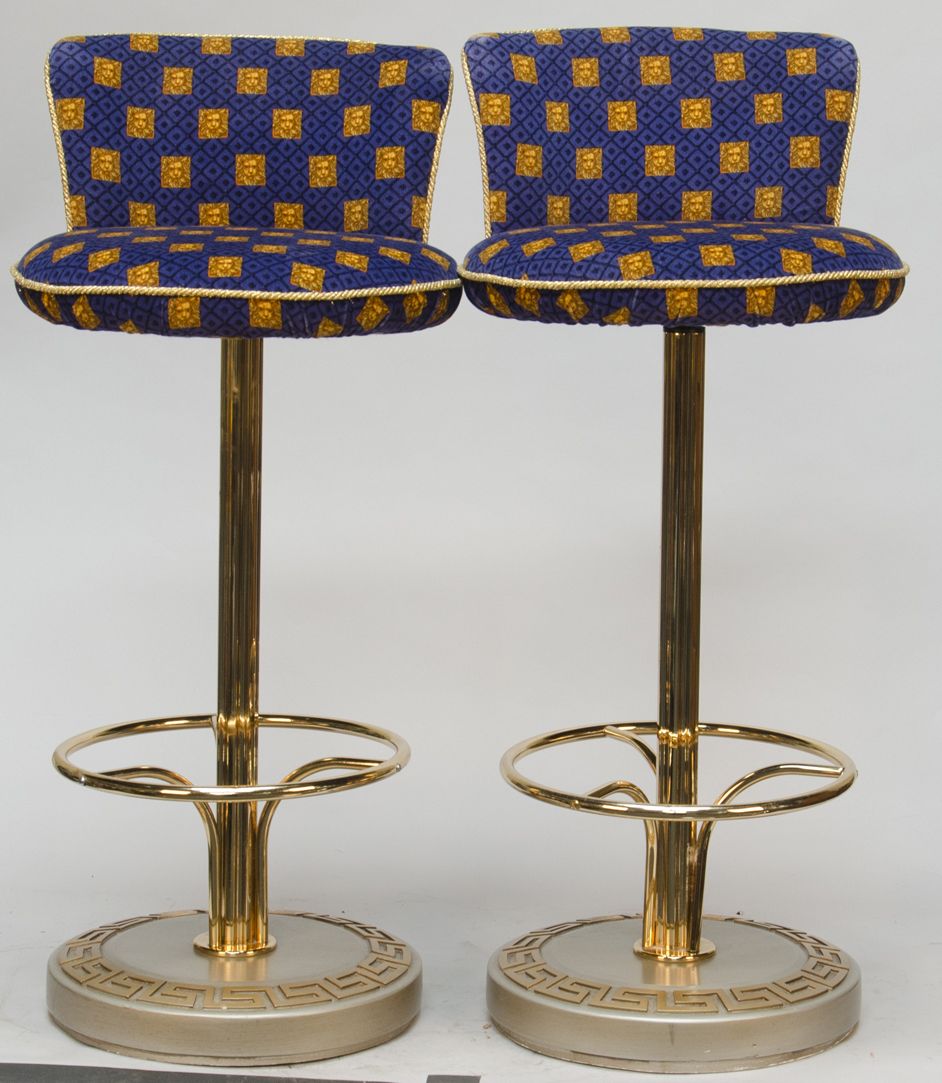 Lot Of 2 Versace Bar Stools
