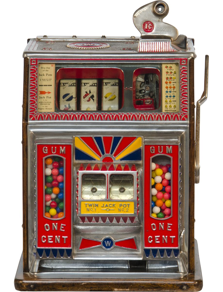 1 Cent Watling MFG. Co. "Blue Seal" Twin Jackpot Ball G