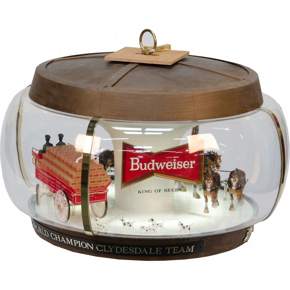 Plastic Light-Up Motion Budweiser Beer Display Sign