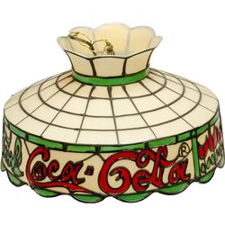 Plastic Stain Glass Coca Cola Tiffany Style Hanging Sha