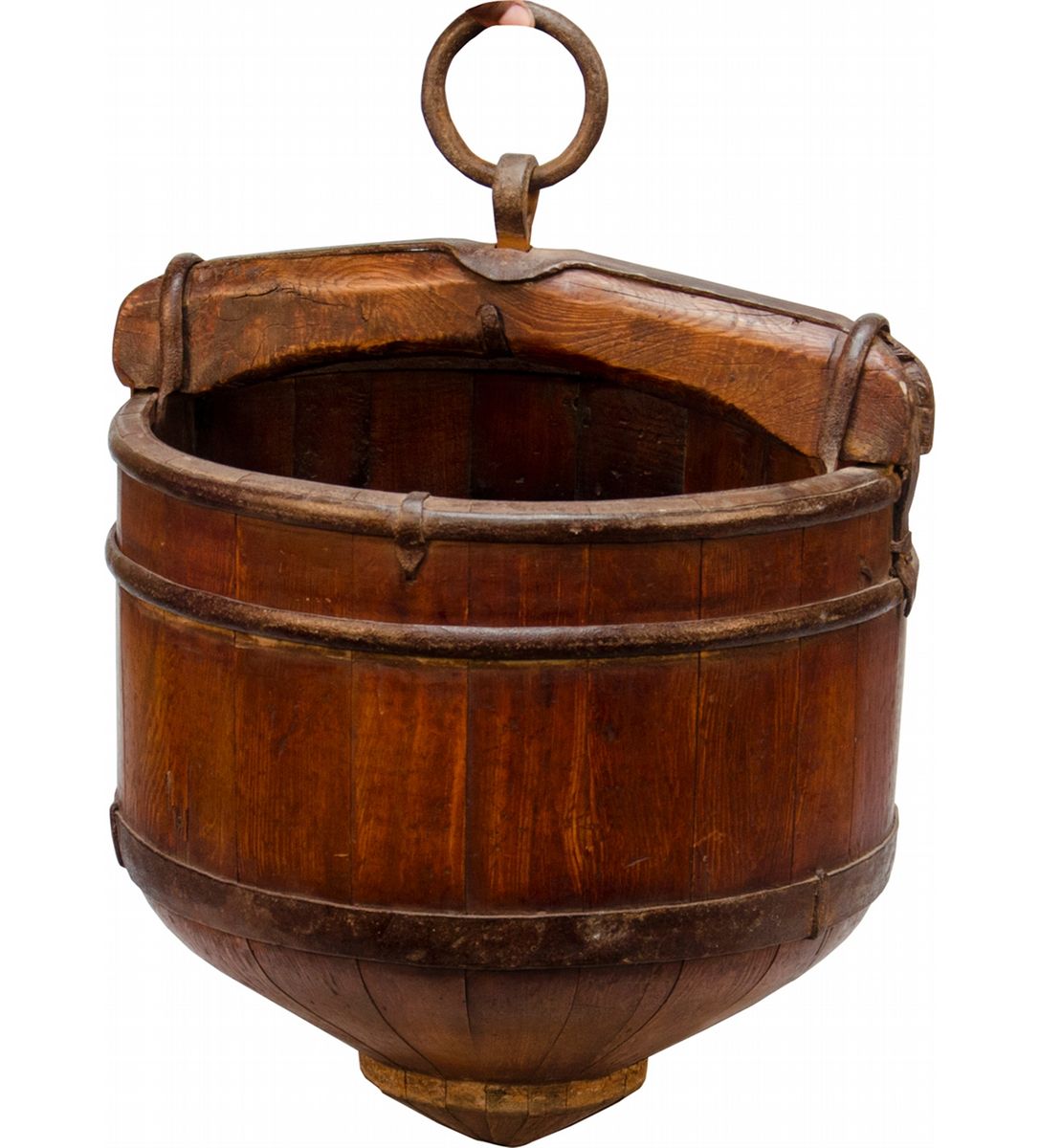 Early Wood & Cast-Iron Bucket