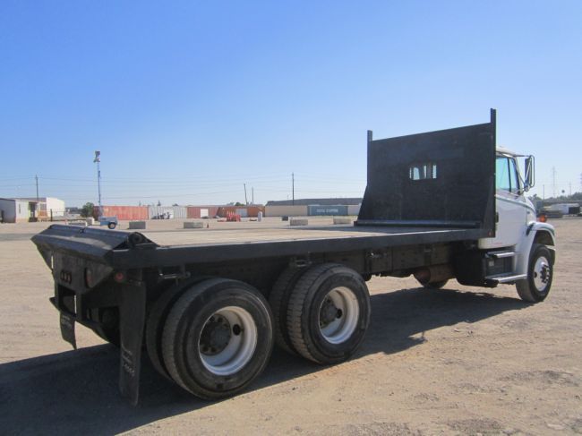 2001 Freightliner FL80 T/A Roll Off Flat Bed Truck