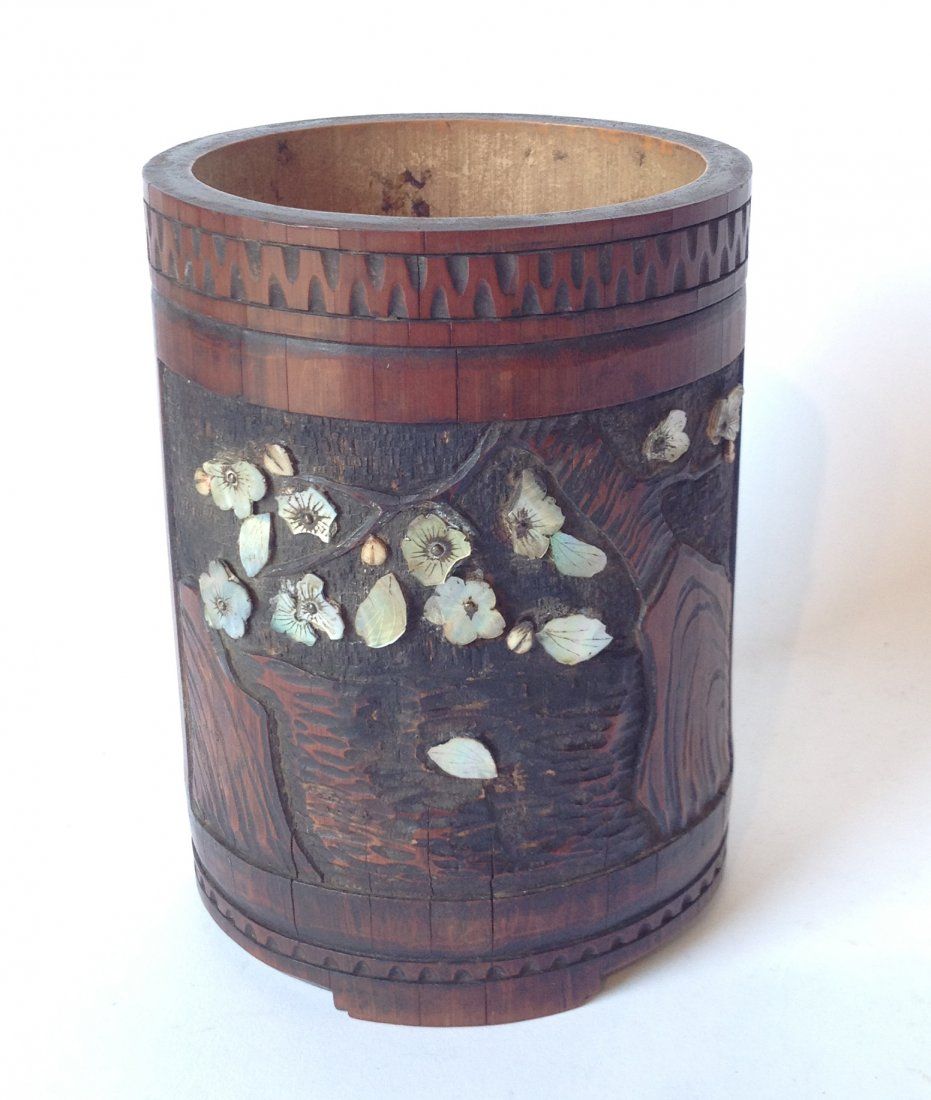 Fine Chinese Bamboo Brush Pot