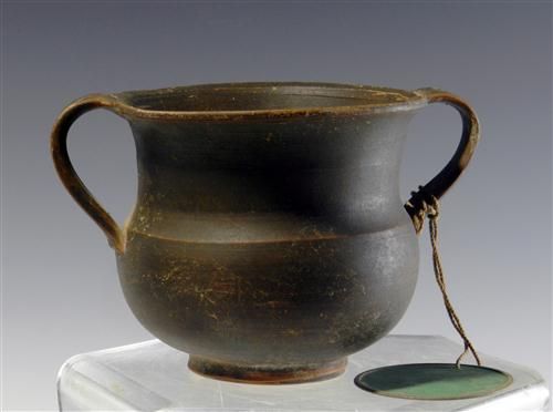 A Messapian Blackware Kantharos, ex-Byron Farwell