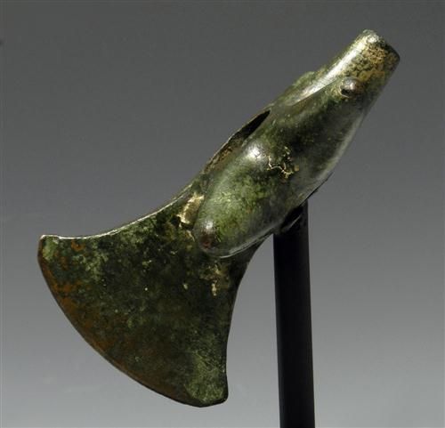 A Spectacular Inca Copper Star Mace Head