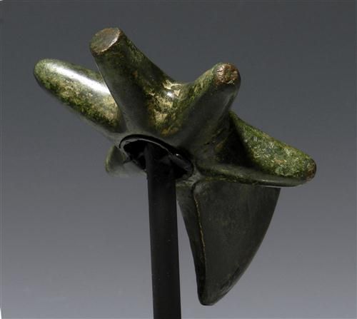 A Spectacular Inca Copper Star Mace Head