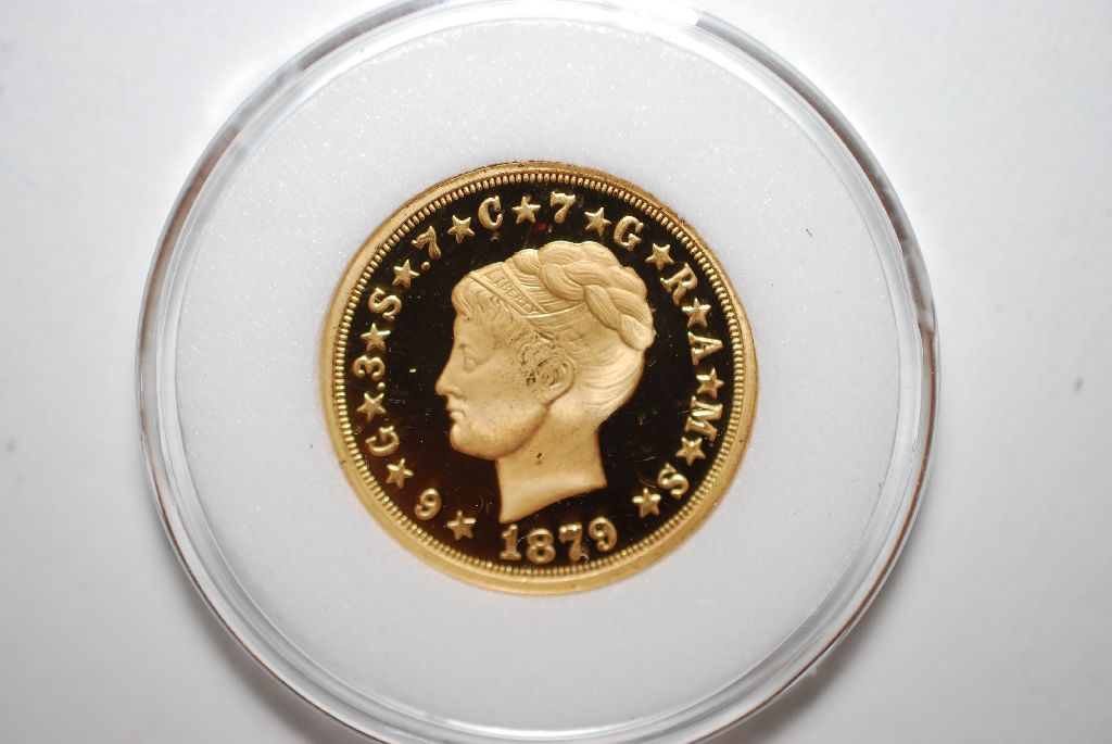 1879 US One Stella $4 Gold Coin; COPY; EST. $5-10