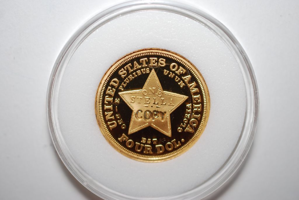 1879 US One Stella $4 Gold Coin; COPY; EST. $5-10