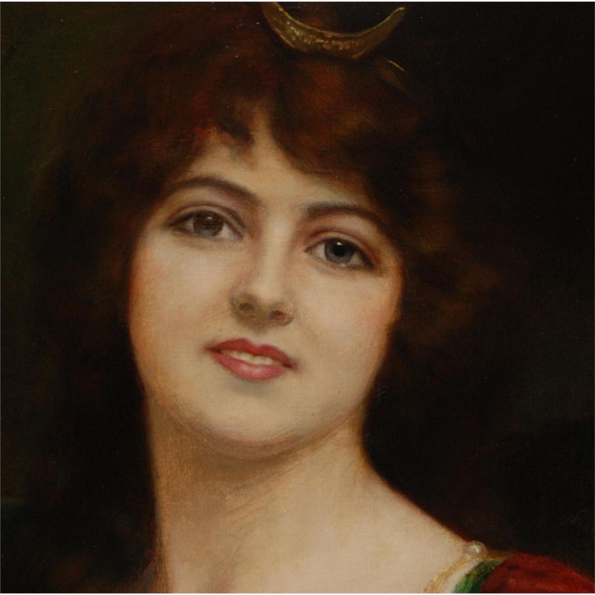 ABBEY ALTSON OIL ON CANVAS PORTRAIT OF WOMAN