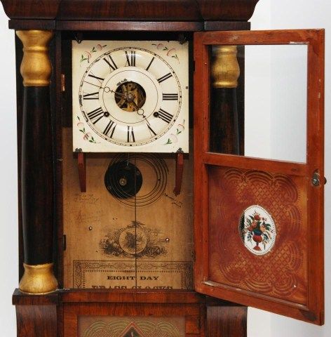 SETH THOMAS PLYMOUTH 8 DAY HOLLOW COLUMN CLOCK