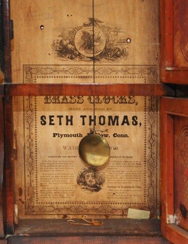 SETH THOMAS PLYMOUTH 8 DAY HOLLOW COLUMN CLOCK