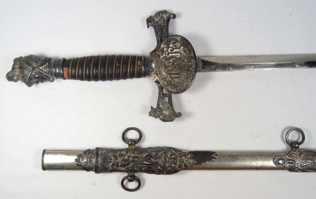 KNIGHTS OF PYTHIUS FCB MASONIC STYLE SOCIETY SWORD W/ SCABBARD