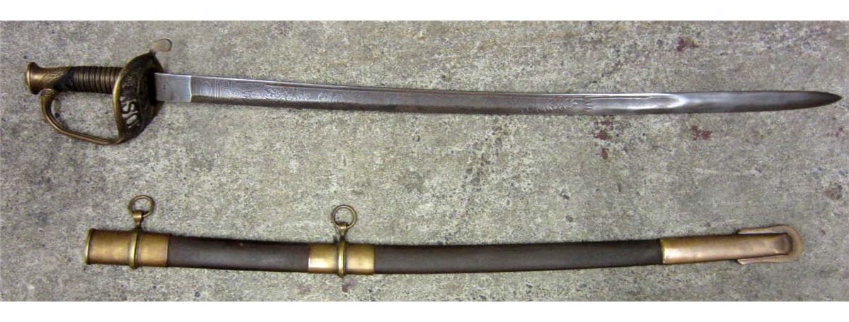 RARE US CIVIL WAR ARMY UNION M 1850 STAFF AND FIELD OFFICERS SWORD W ...