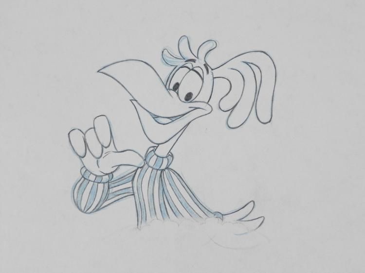 Cocoa Puffs Drawing Sonny Blue Pencil Cuckoo Bird Art