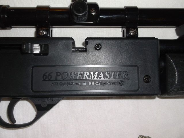 66 PowerMaster Pellet Gun .177 CAL./ BB CAL.