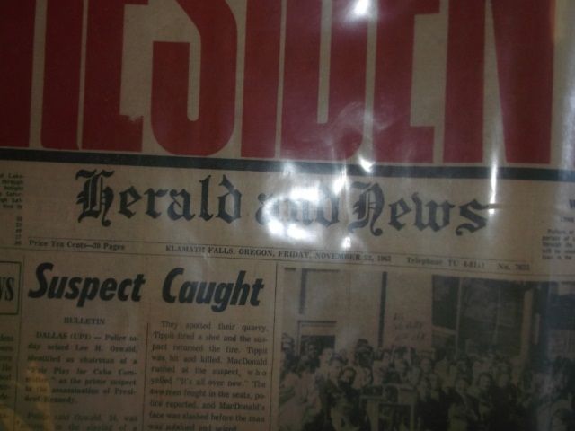Klamath Falls Nov 22nd 1963 Oregon Newspaper Dated Nov. 22 1963 ...
