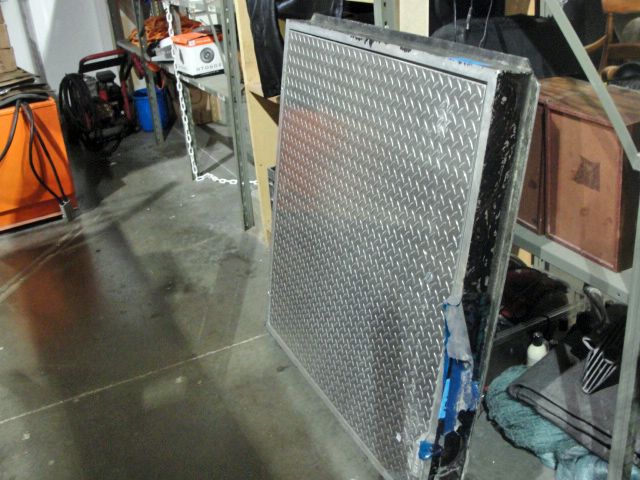 Checker plate aluminum universal cover, tank,