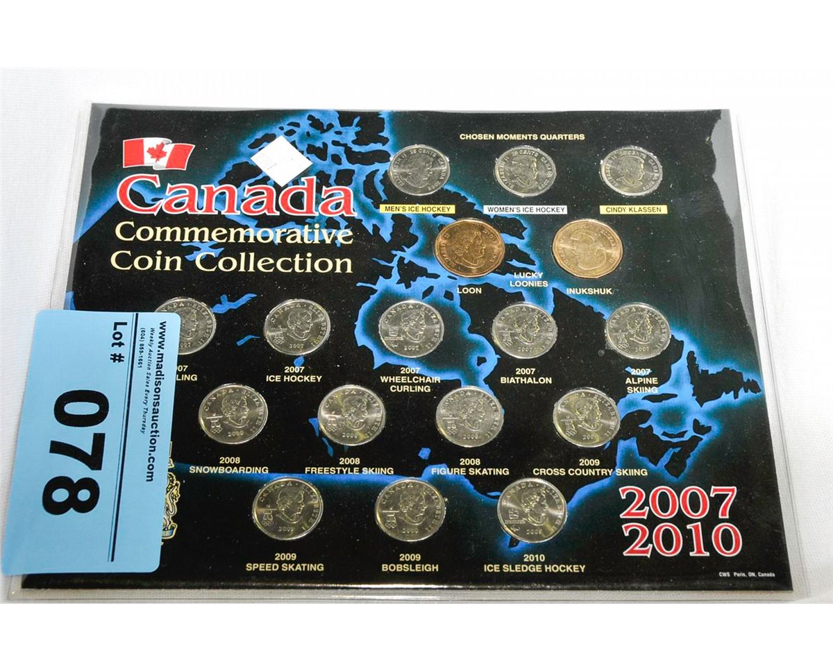 2007-2010 Royal canadian mint commemorative coin