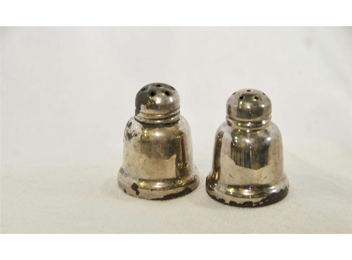 Sterling silver salt and pepper shaker