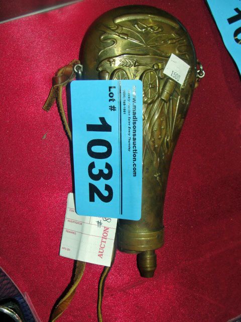 Vintage copper gun powder container