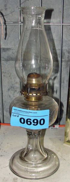 Early 1900s oil lamp