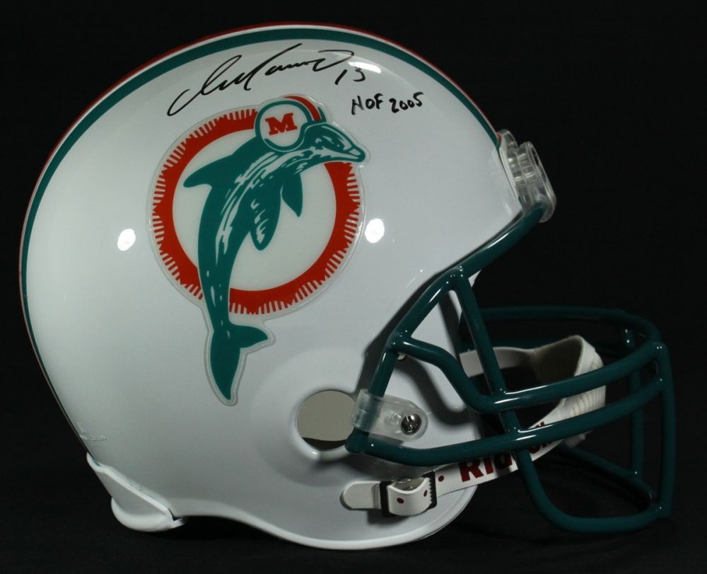Dan Marino Signed Dolphins Full-Size Helmet Inscribed "HOF 2005 ...
