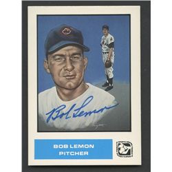 Bob Lemon Signed Indians Vintage Baseball Card (JSA)