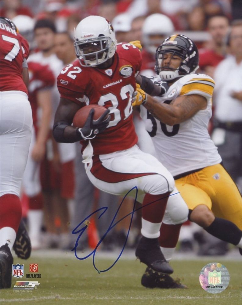 Edgerrin James Signed Cardinals 8x10 Photo (PA LOA)
