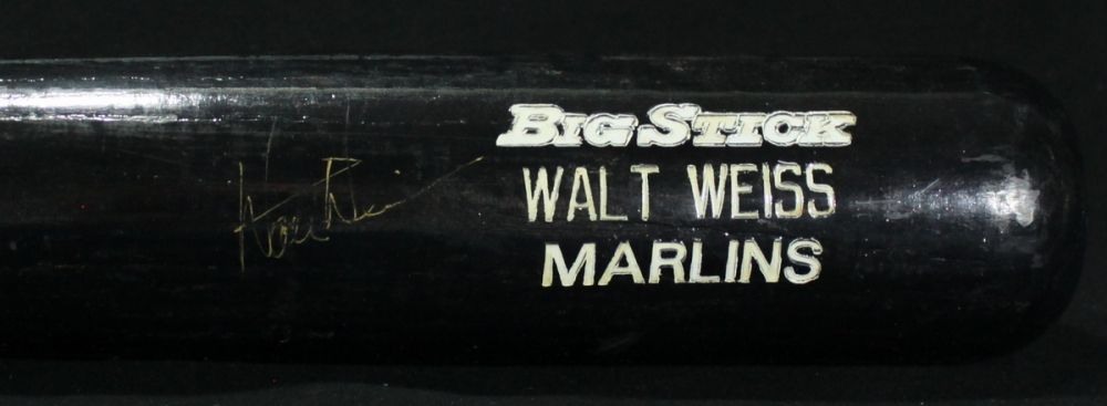 Walt Weiss Signed Baseball Bat (SOP COA)
