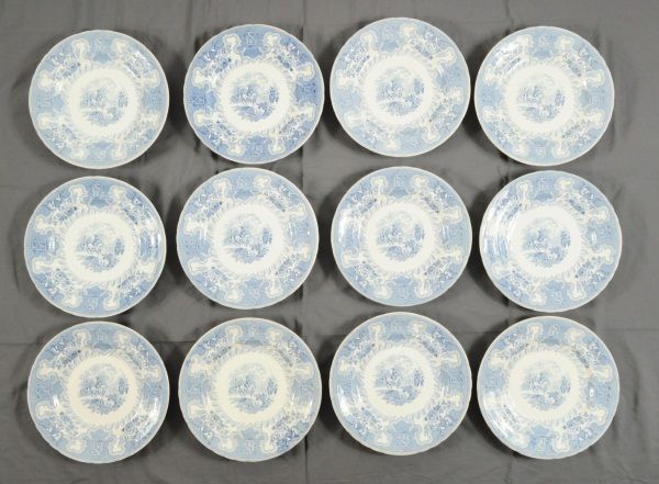 12 Texian Campaigne Plates Dallas Heritage Society