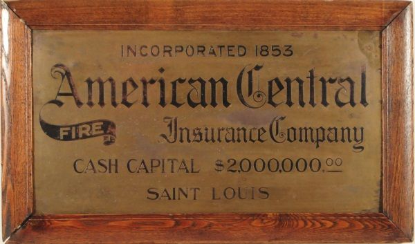 American Central Insurance Advertising Sign