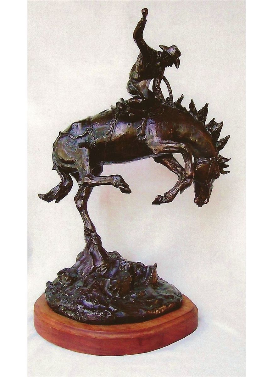 Bronze: Scriver, Robert, To Ride A Bronc, #25/100, 22 ½”h x 15 ¾”w ...