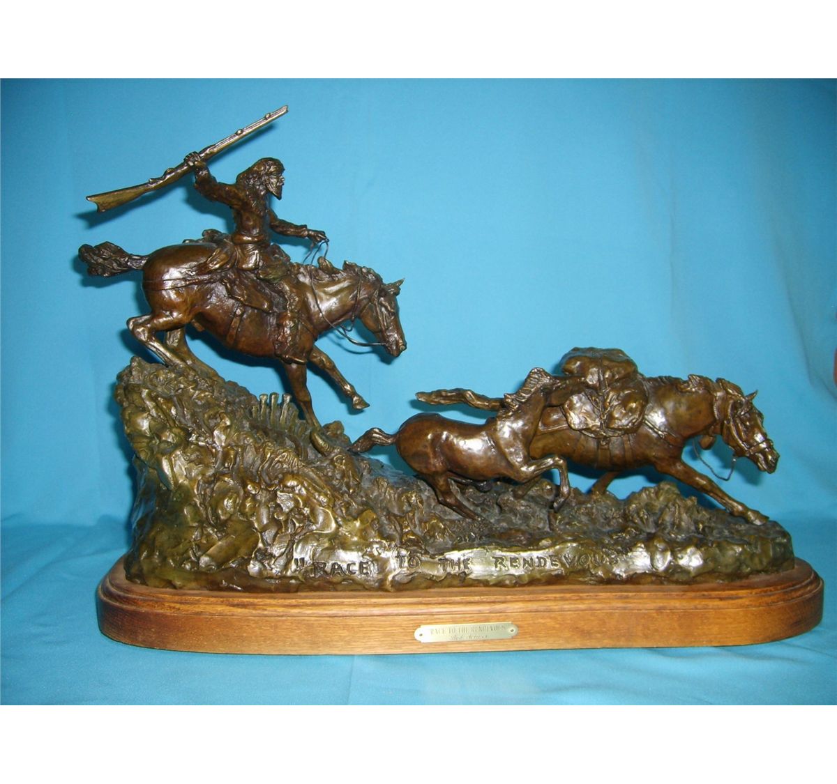 Scriver, Robert, The Race to the Rendezvous, #19/75 bronze, 1984, wt ...