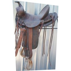 Hamley 1940's high back saddle