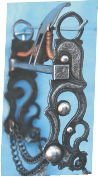 Miller Bit and Spur Co silver inlaid spade