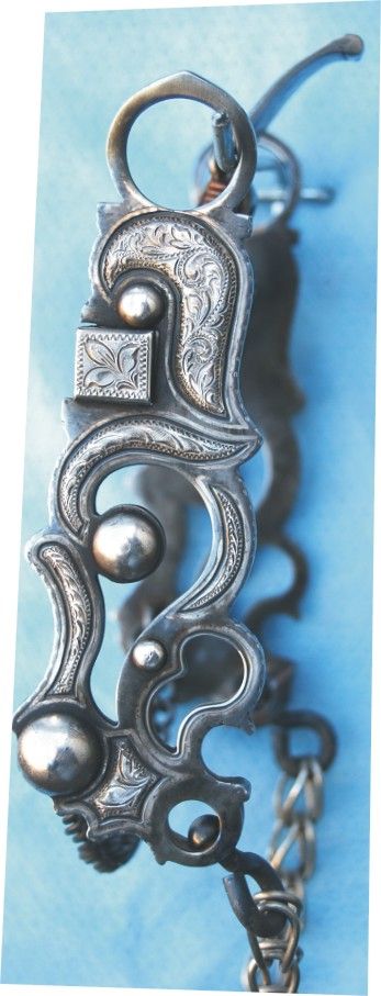 Miller Bit and Spur Co silver inlaid spade