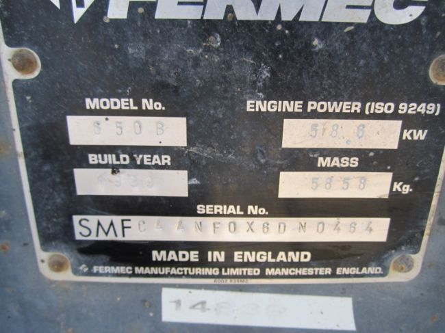 1999 Fermec 650B 4x4 Skip Loader