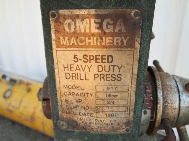 Omega Machinery 5-Speed Drill Press