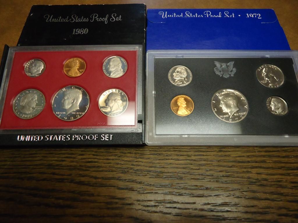 1972 & 80 US PROOF SETS (WITH BOXES)