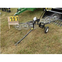 In-line acreage/estate rake