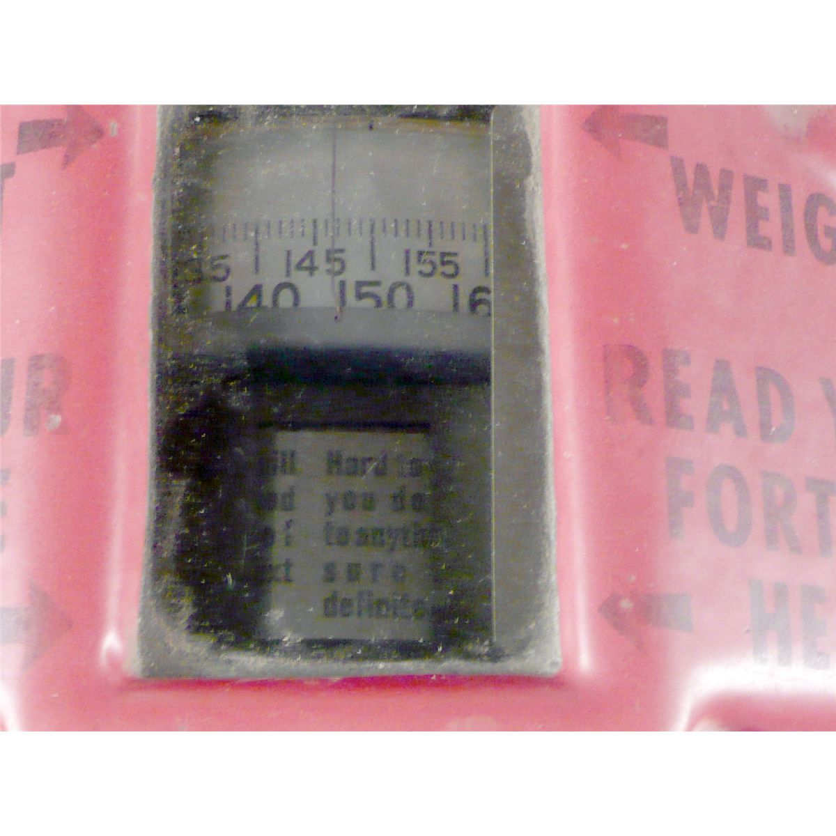 American Scale Mfg. Co Fortune Telling Scale, Washington D.C., early ...